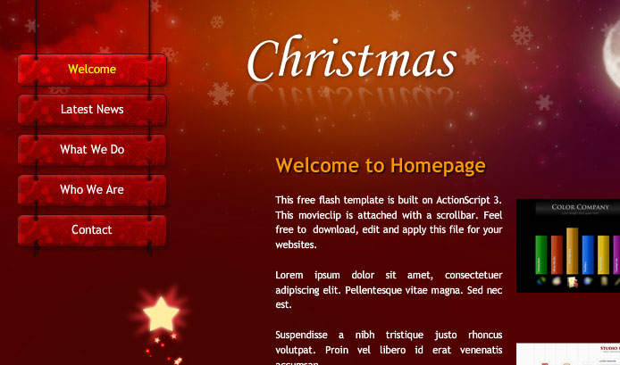15 Free Christmas Web Element and Website Template - DJ Designer Lab